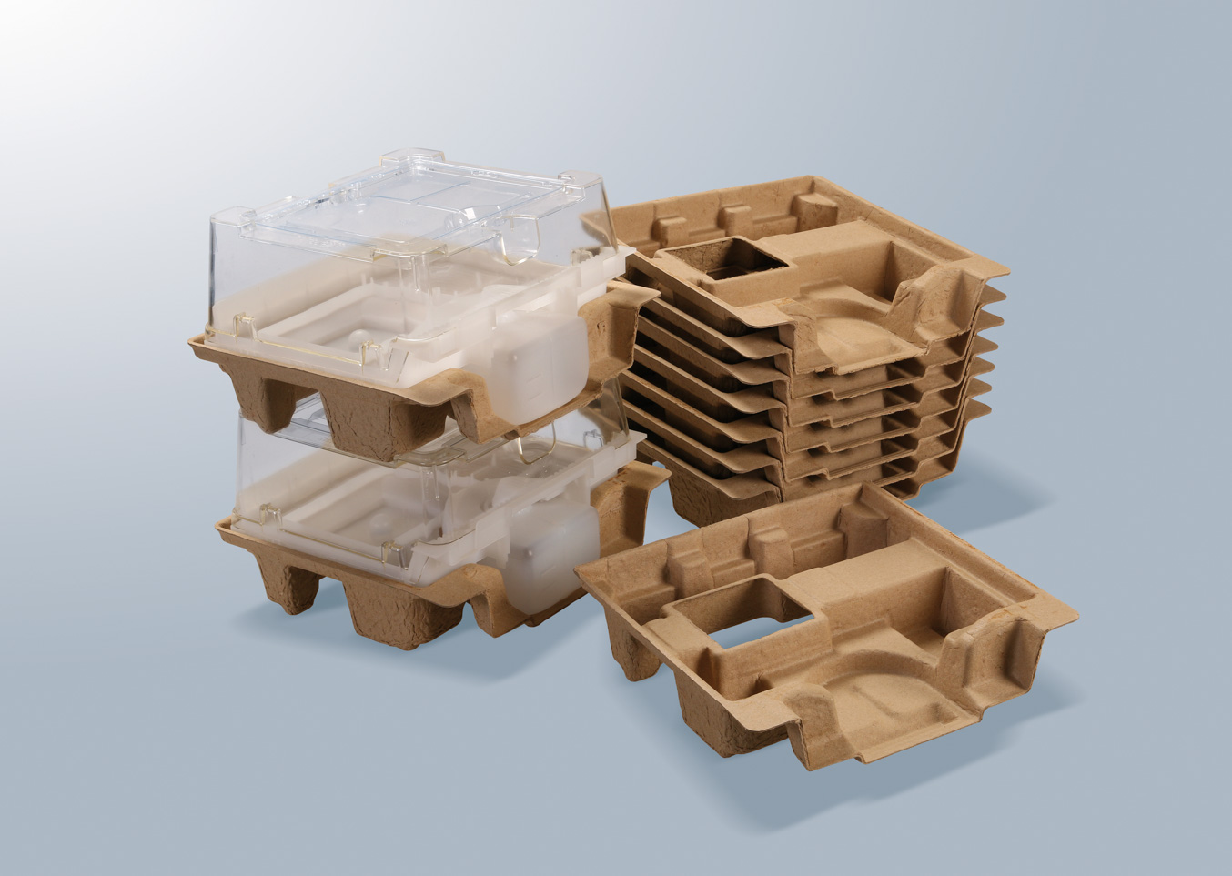 Molded fibre, Thick wall ( thick walled) packaging, Transfer molded ...